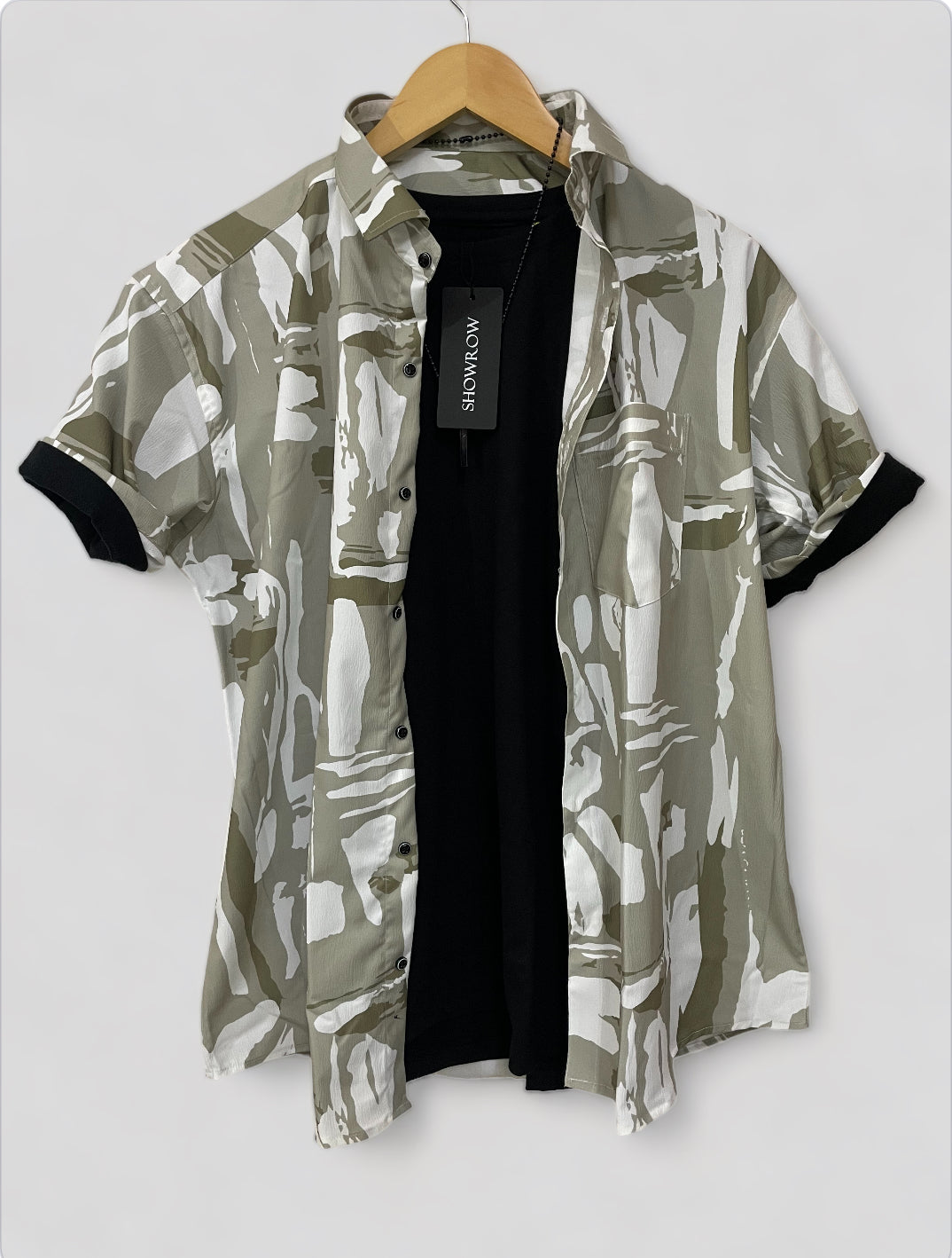 Popcorn Textured Half Sleeves Shirt – SHOWROW